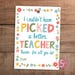 Couldn't Have Picked a Better Teacher Appreciation Gift Tag Flower ...