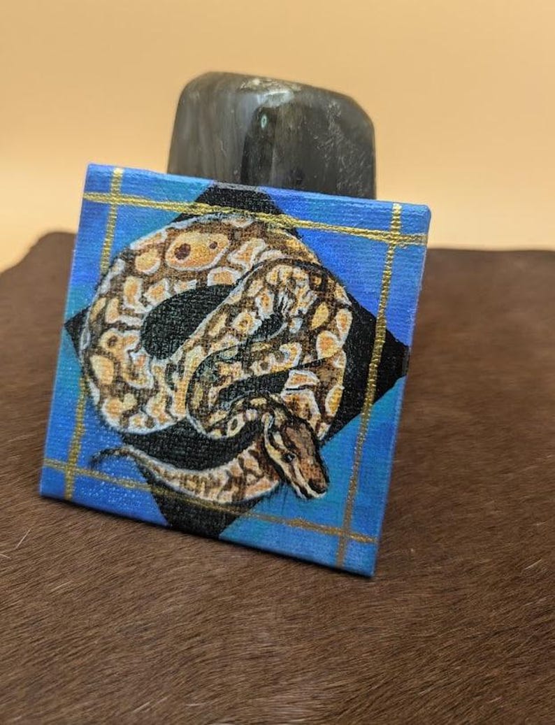 Mini Ball Python Painting - Etsy