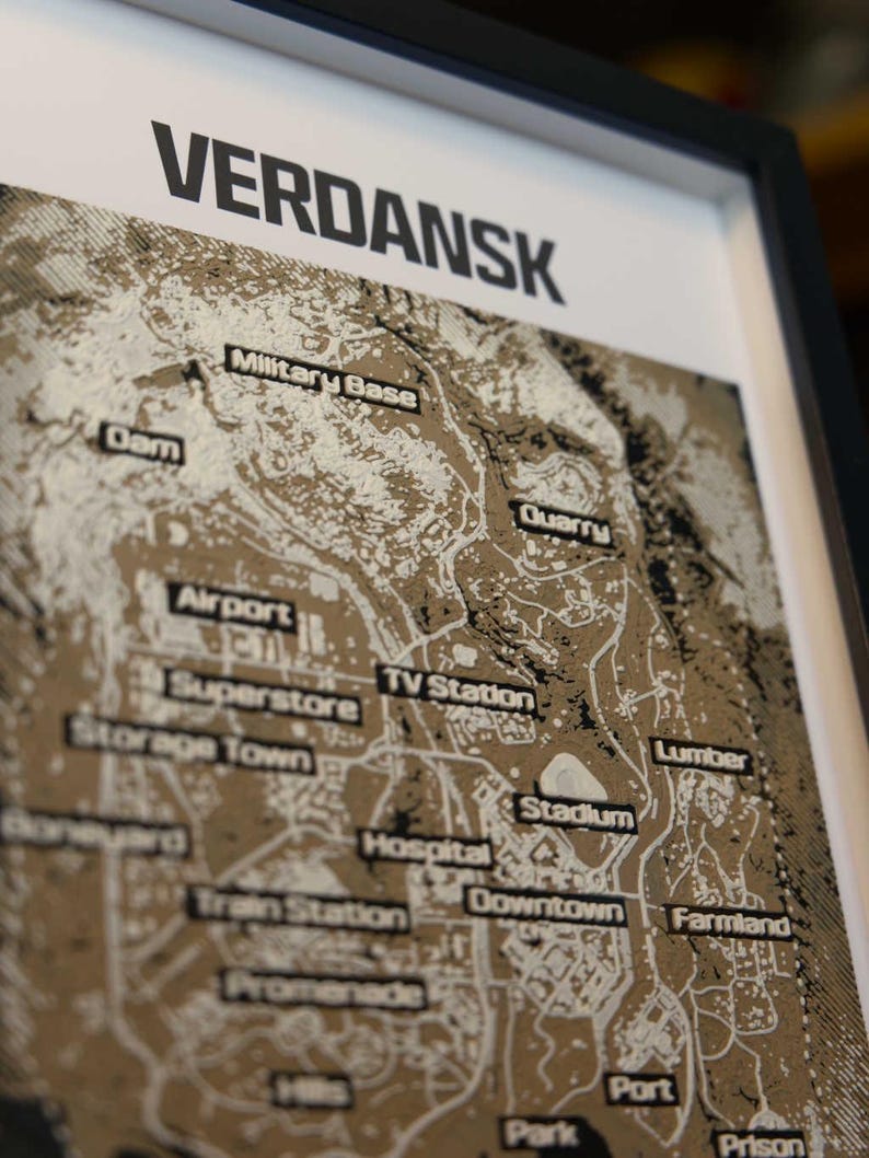 Verdansk 3D Map - Etsy
