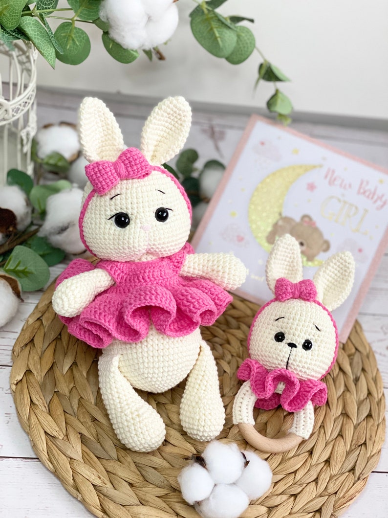 Cute Baby Girl Gift Set, Bunny Rabbit Doll, Newborn Baby Girl Gift Box ...