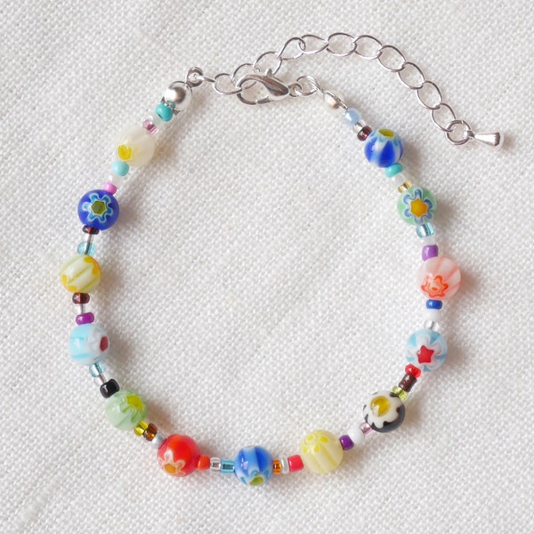 Glass Bead Bracelet - Etsy