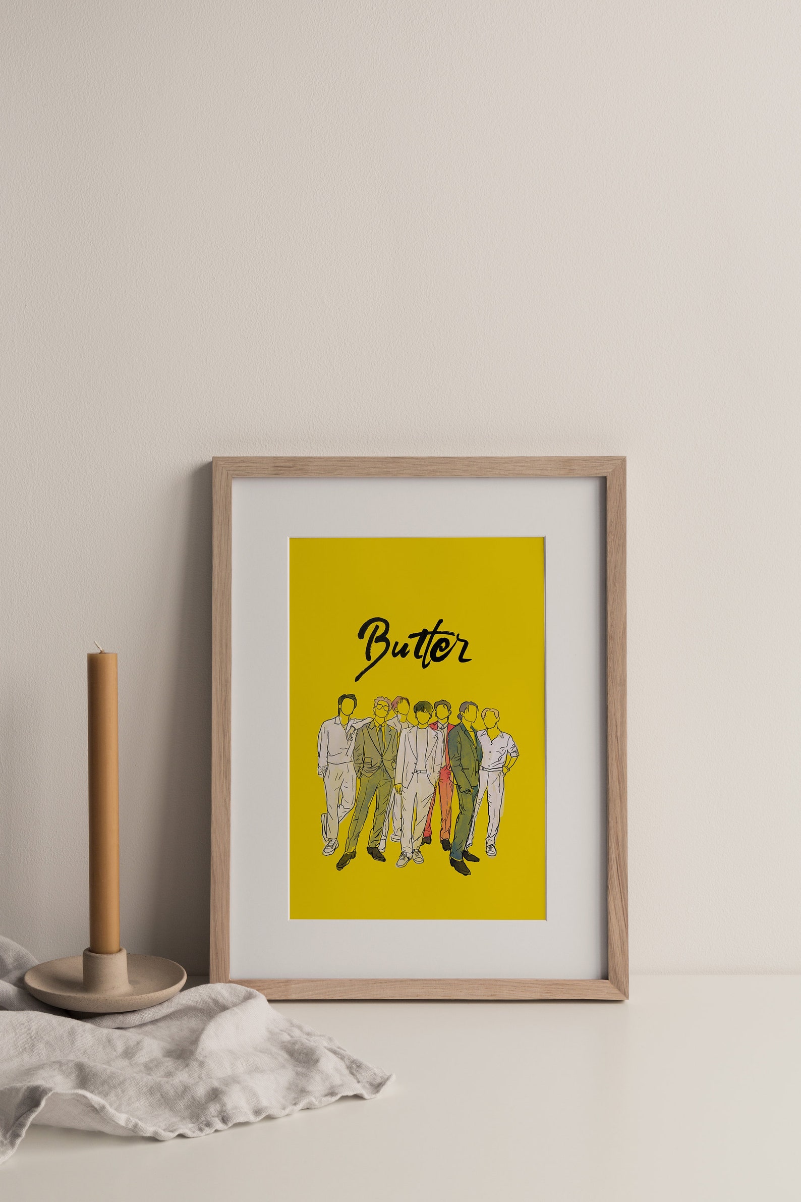 BTS Butter Poster Set, Kpop Butter, BTS Room Decor, BTS Calligraphy ...