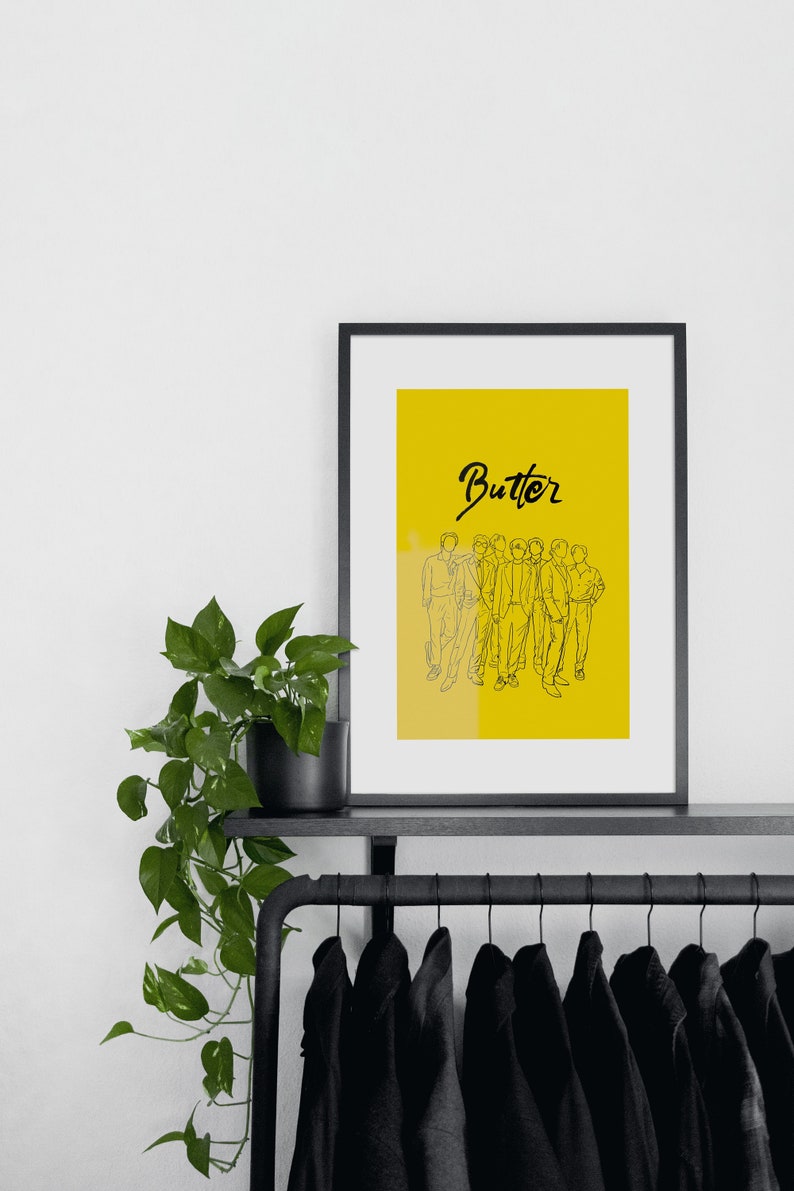 BTS Butter Poster Set, Kpop Butter, BTS Room Decor, BTS Calligraphy ...