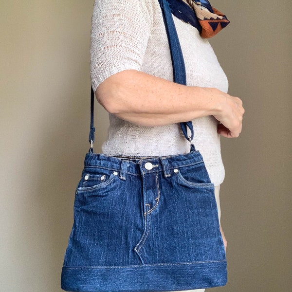 Blue Jean Purse - Etsy