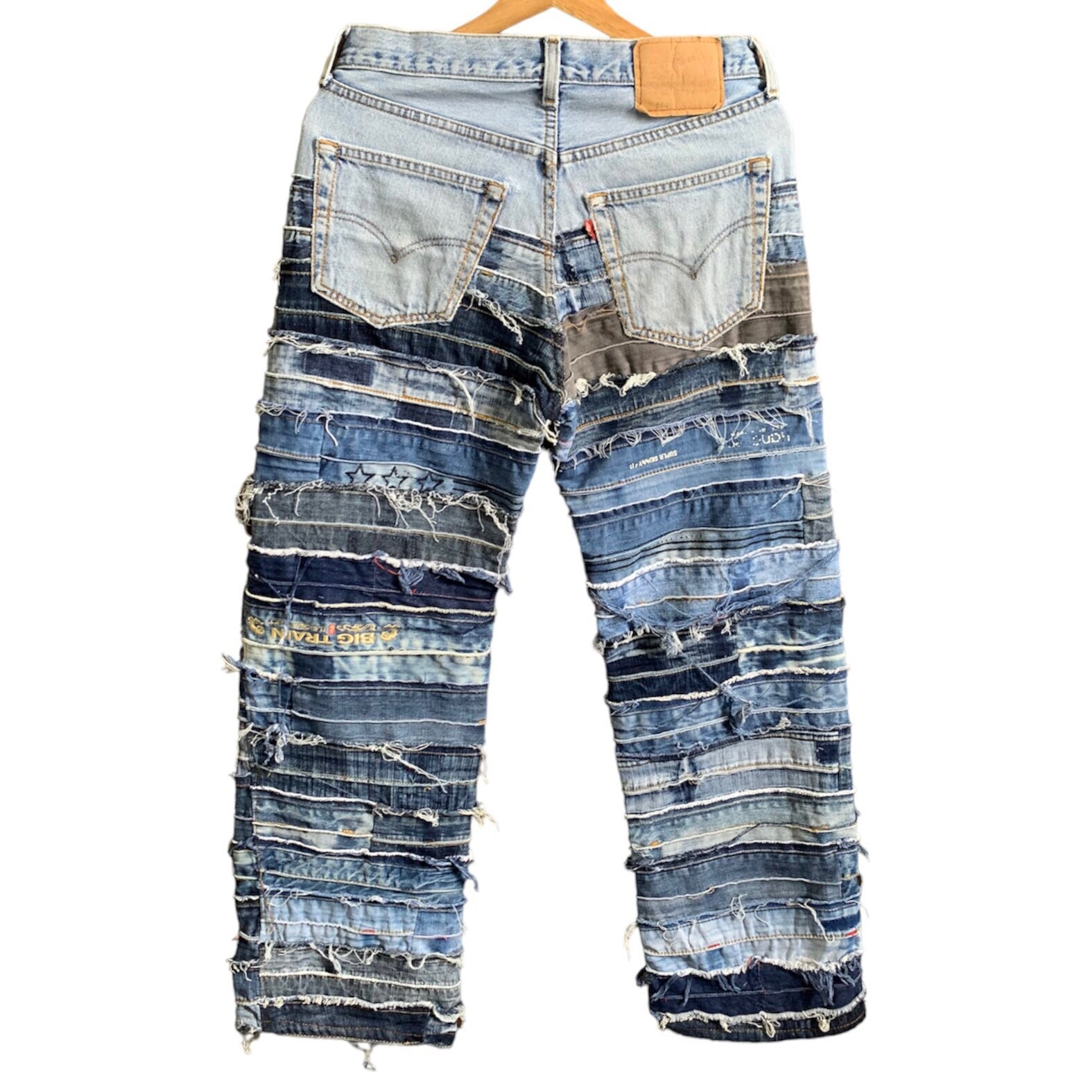 Rare Vintage Levis Custom Distressed Patchwork Denim Jeans - Etsy