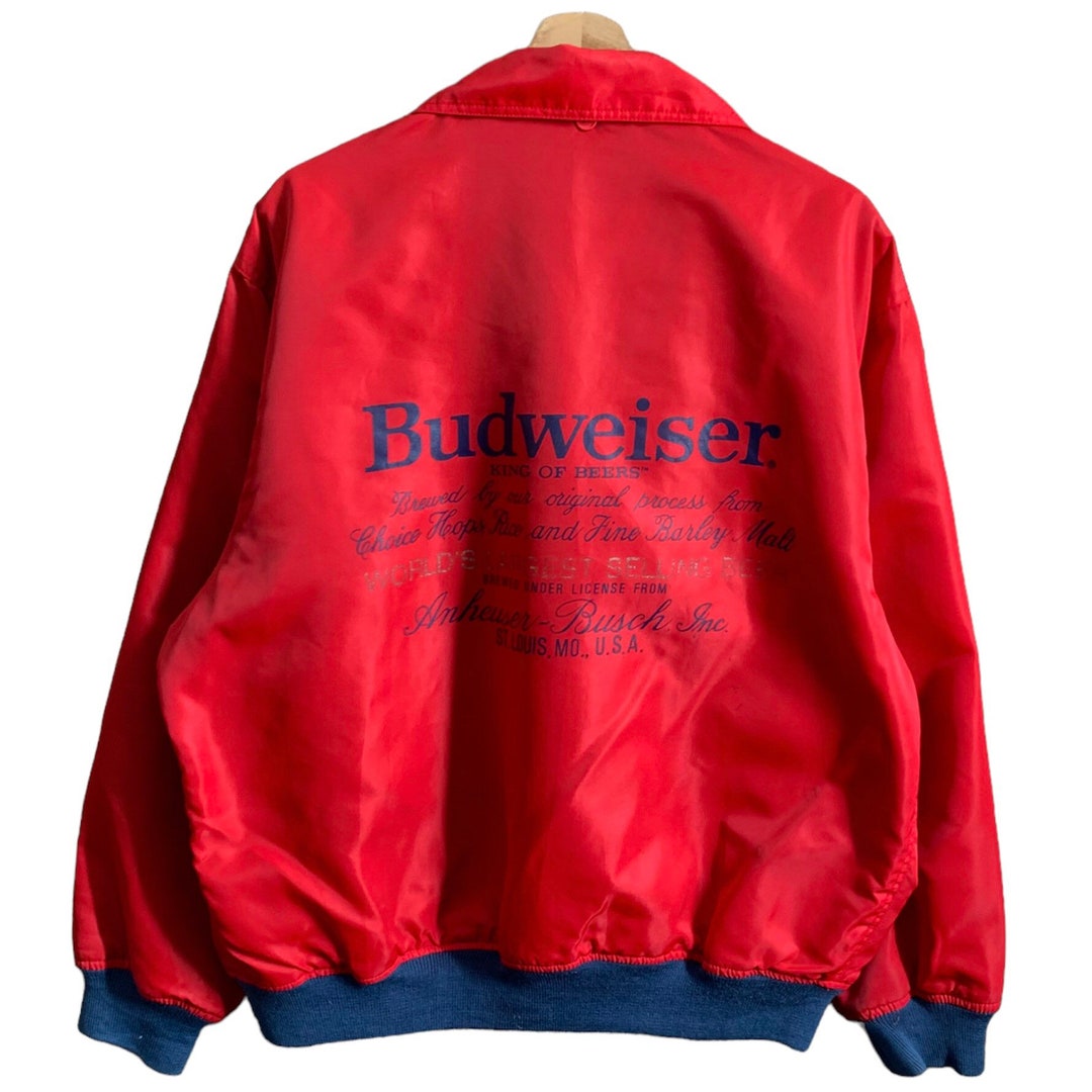 Vintage Budweiser Bomber Jacket - Etsy