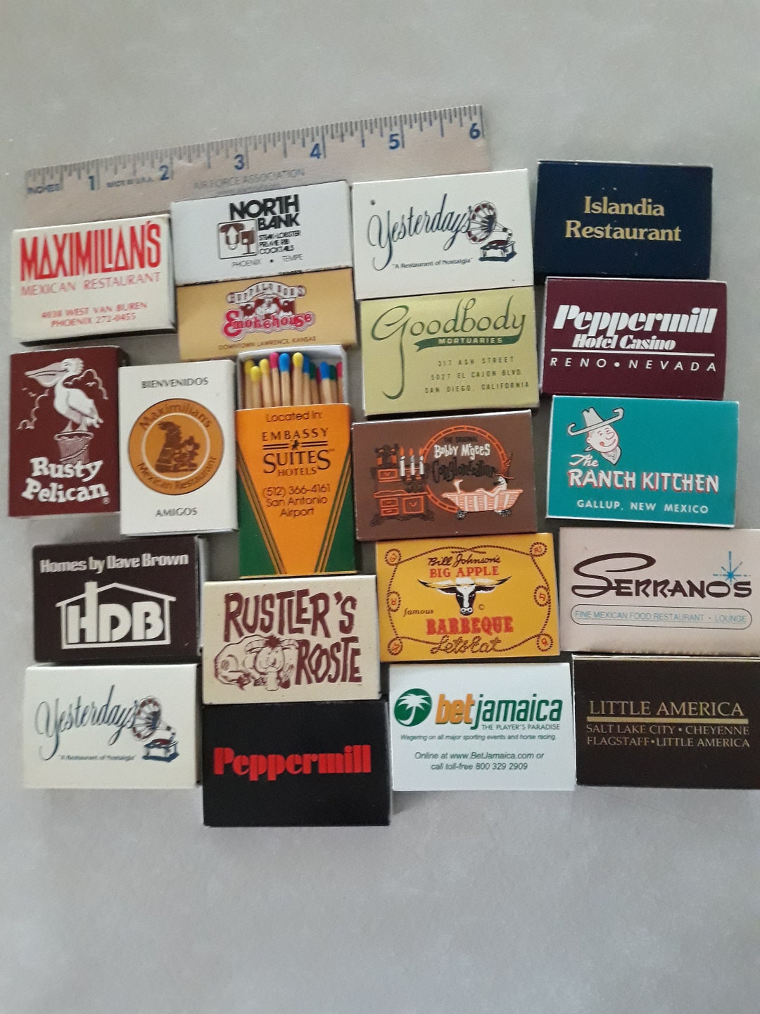 Match BOXES 10 Vtg With Matches. Collectible, Party Favors, Bar ...