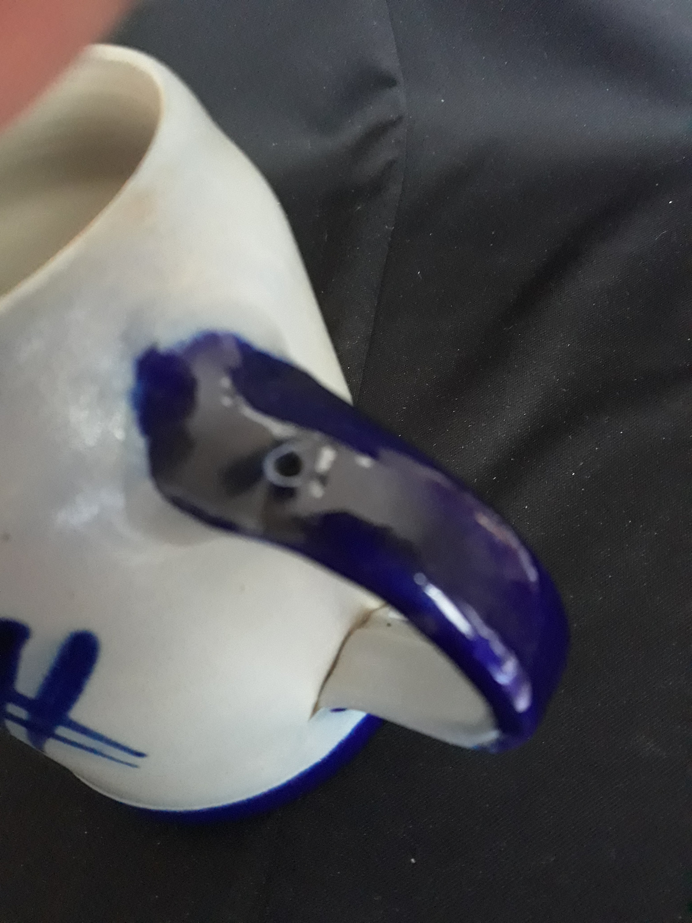 German Salt Pottery Beer Mug, Cobalt Blue and Gray - Etsy