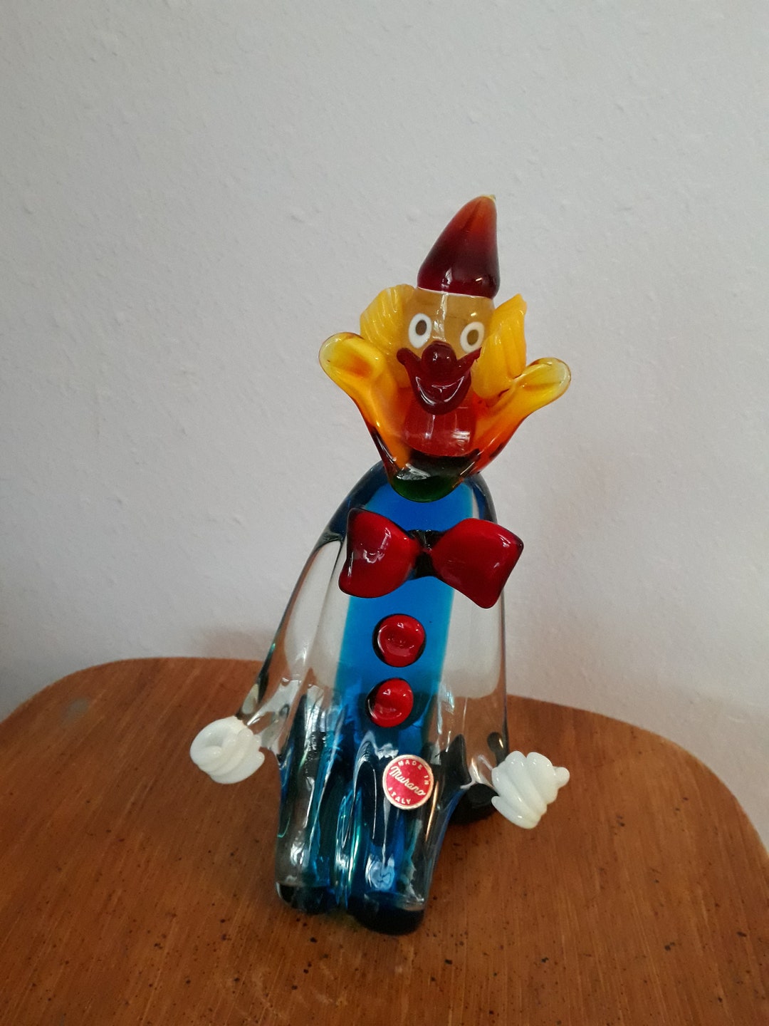 Murano Glass Adorable Sweet CLOWN, Not a Scary One. Kneeling ...