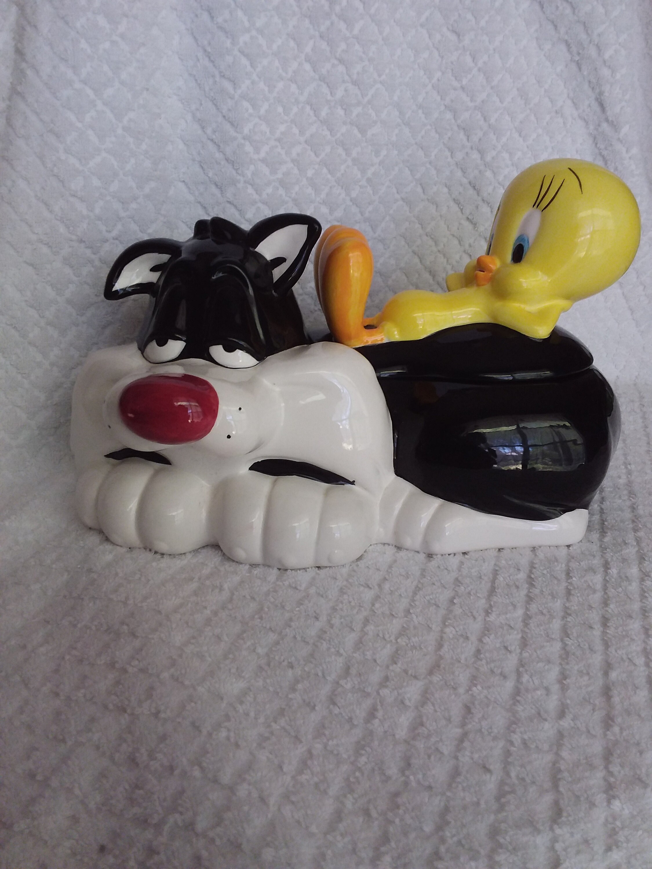 TALKING Cookie Jar Looney Tunes Sylvester and Tweety - Etsy