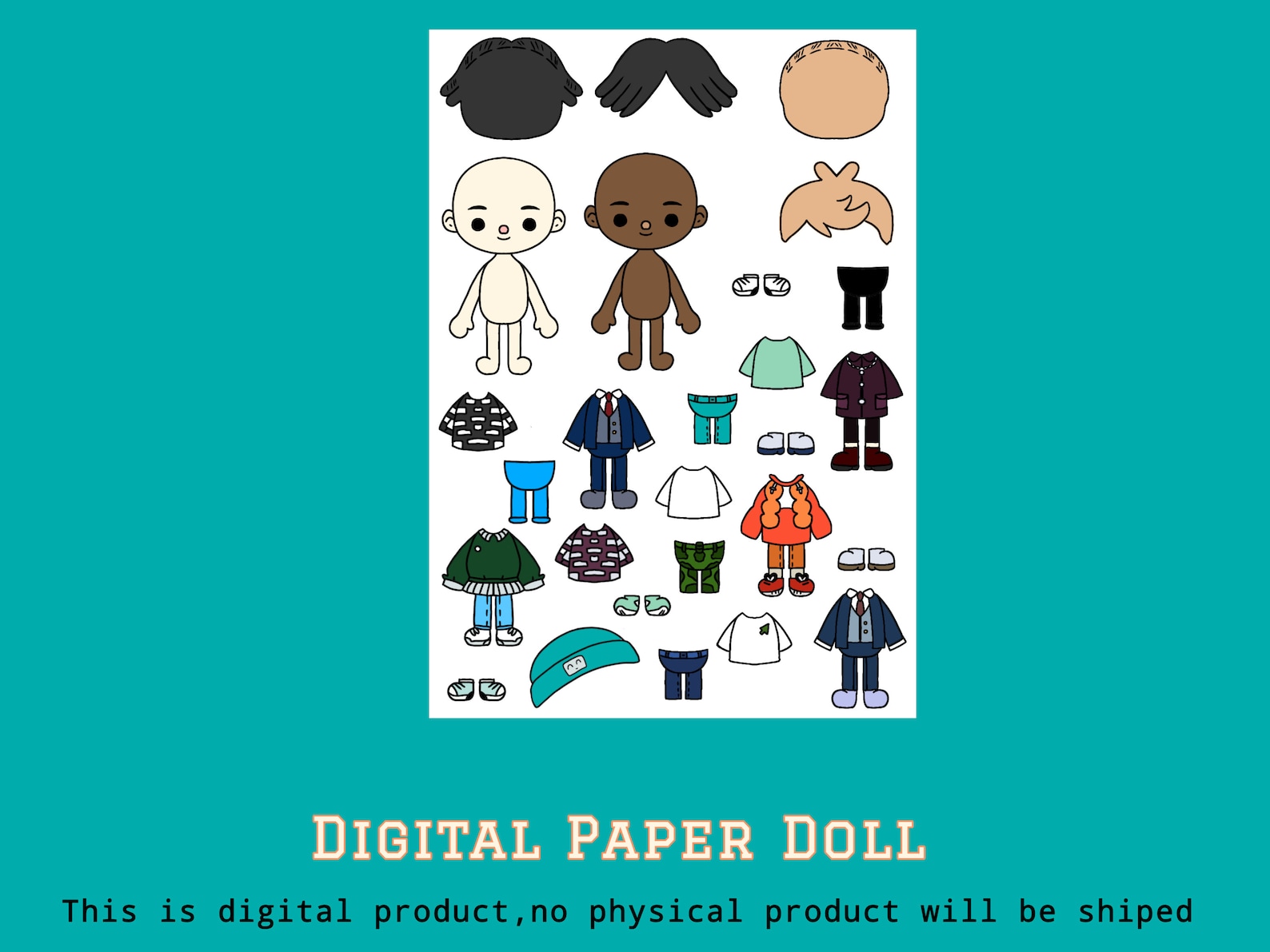Toca Boca Paper Doll Food Toca Boca Paper Doll Food
