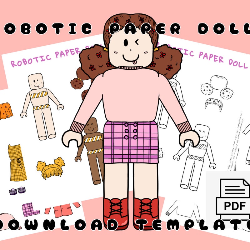 Roblox Paper Dolls Printable - Etsy