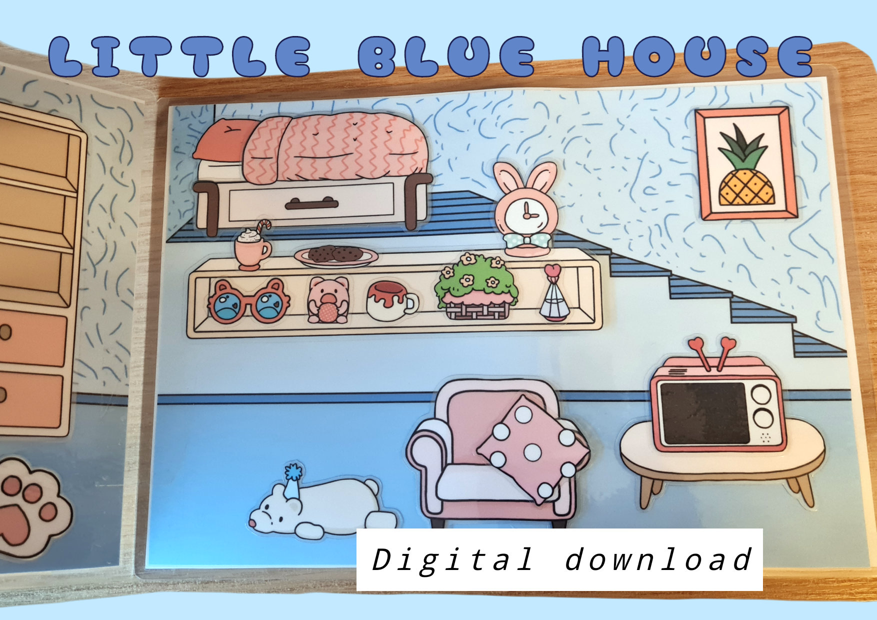 Toca Boca Blue House Papercraft: Printable Apartment (digital Download ...