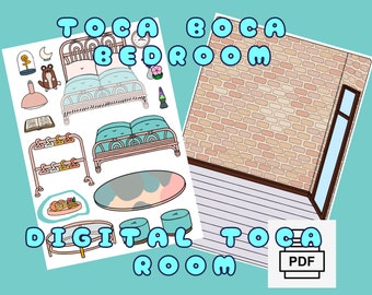 Toca Boca Cat Room / Toca Boca Papercraft / Quiet Book Pages ...