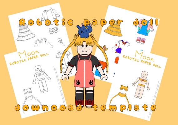 Robot Paper Doll Printable Behind Mytutorlist.com: Free Printable
