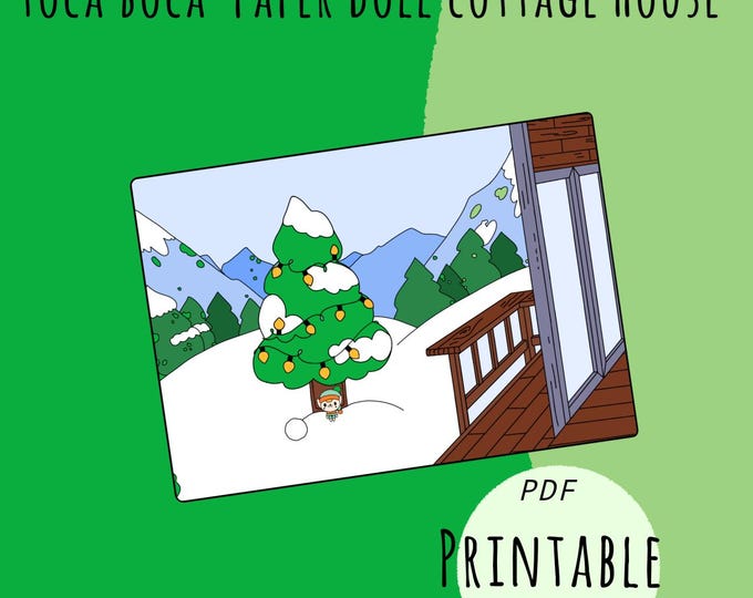 Printable Toca Boca Cottage House: Papercraft Quiet Book (PDF) - Etsy