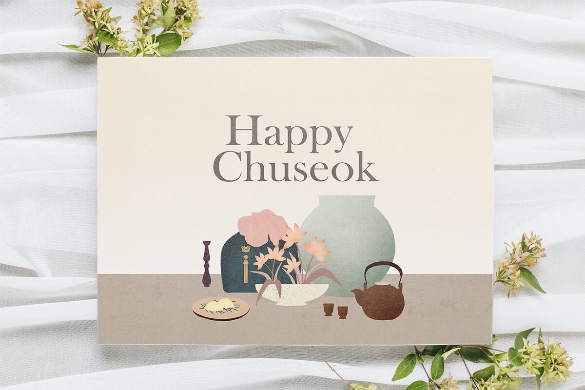 Happy Chuseok Card Printable | Korea's Thanksgiving Day Card ...
