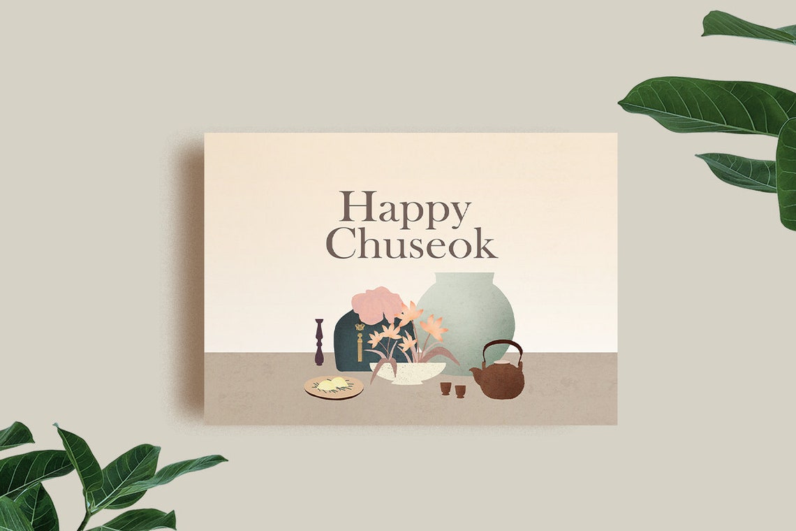 Happy Chuseok Card Printable | Korea's Thanksgiving Day Card ...