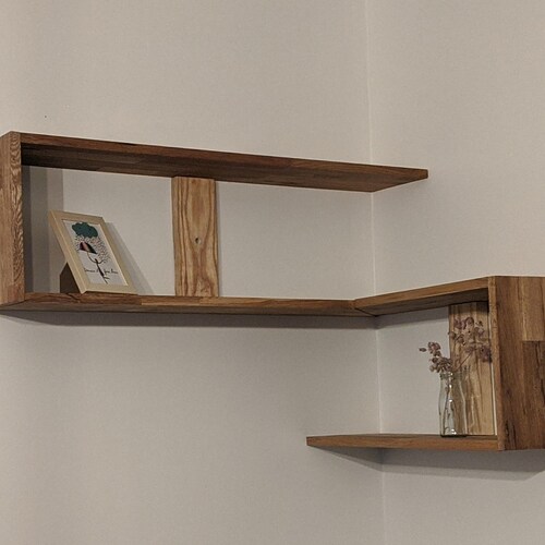 SIGMA Wood Angle Shelf - Etsy