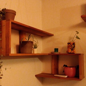 SIGMA Wood Angle Shelf - Etsy