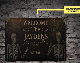Skull Welcome Sign | Etsy