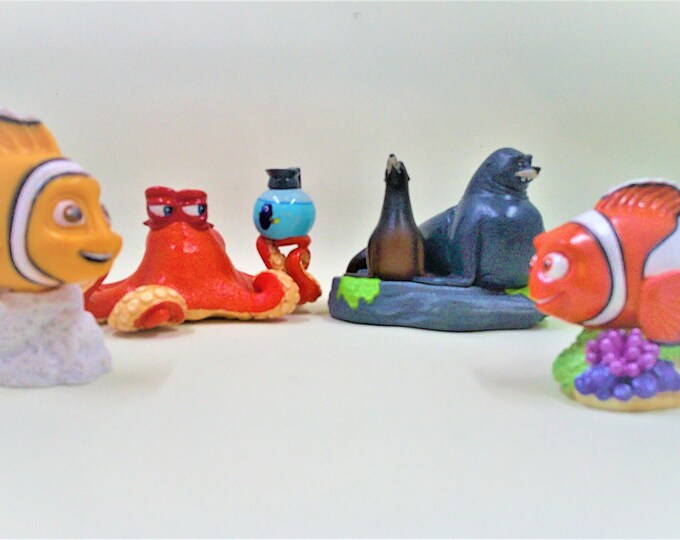 Ready to Ship, Finding Nemo Cake Topper Set, Finding Nemo Birthday ...