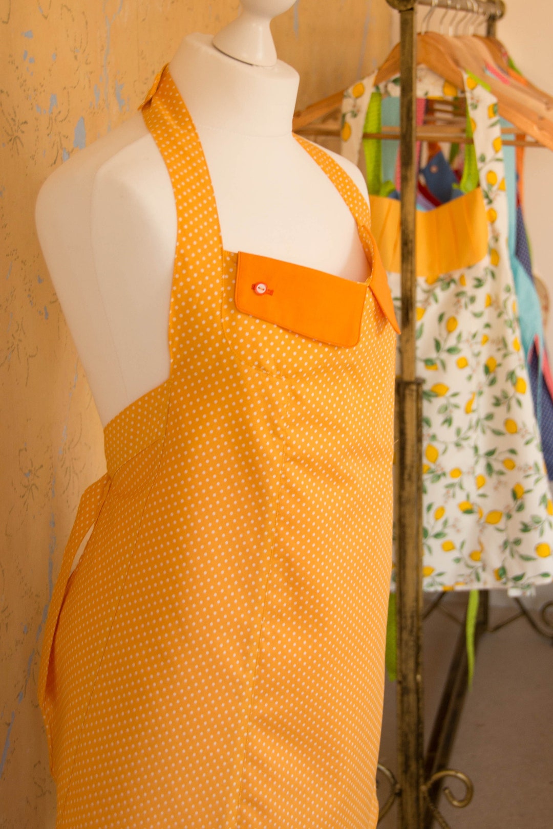 Starlet Glamorous Apron - Orange (porter Arbon) - Etsy