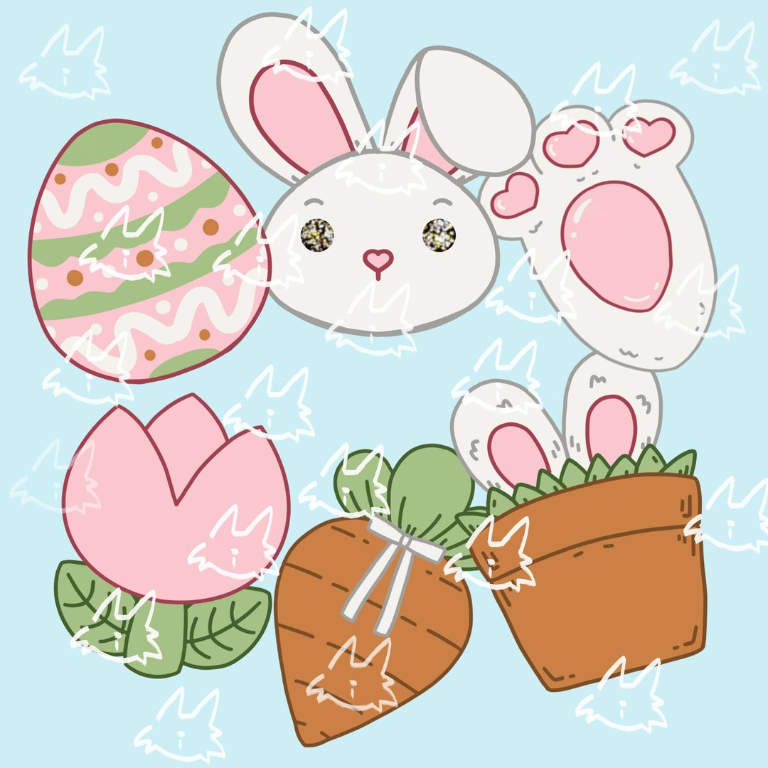 Spring Easter Clip Art Digital Download - Etsy