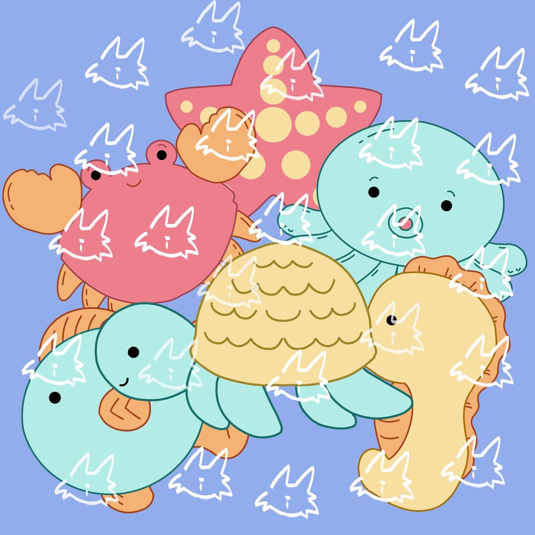 Ocean Friends Summer Clip Art Digital Download - Etsy