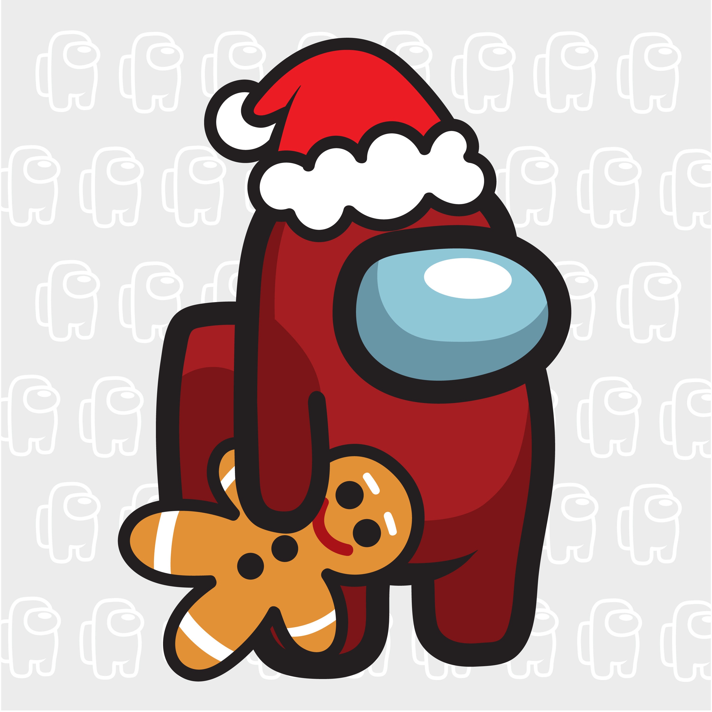 Among us Christmas svg files for cricut Trending video game | Etsy