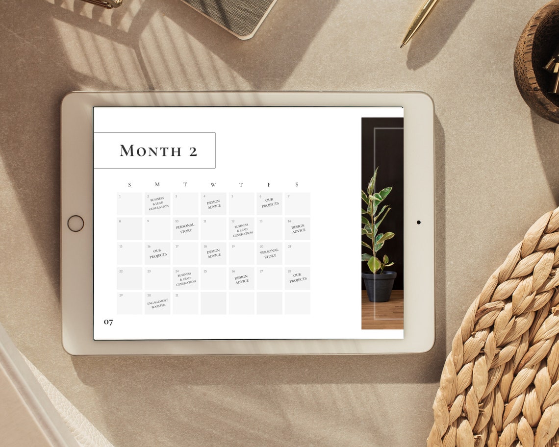 3 Month Interior Design Caption Template Volume 1 Social Media Prompts ...