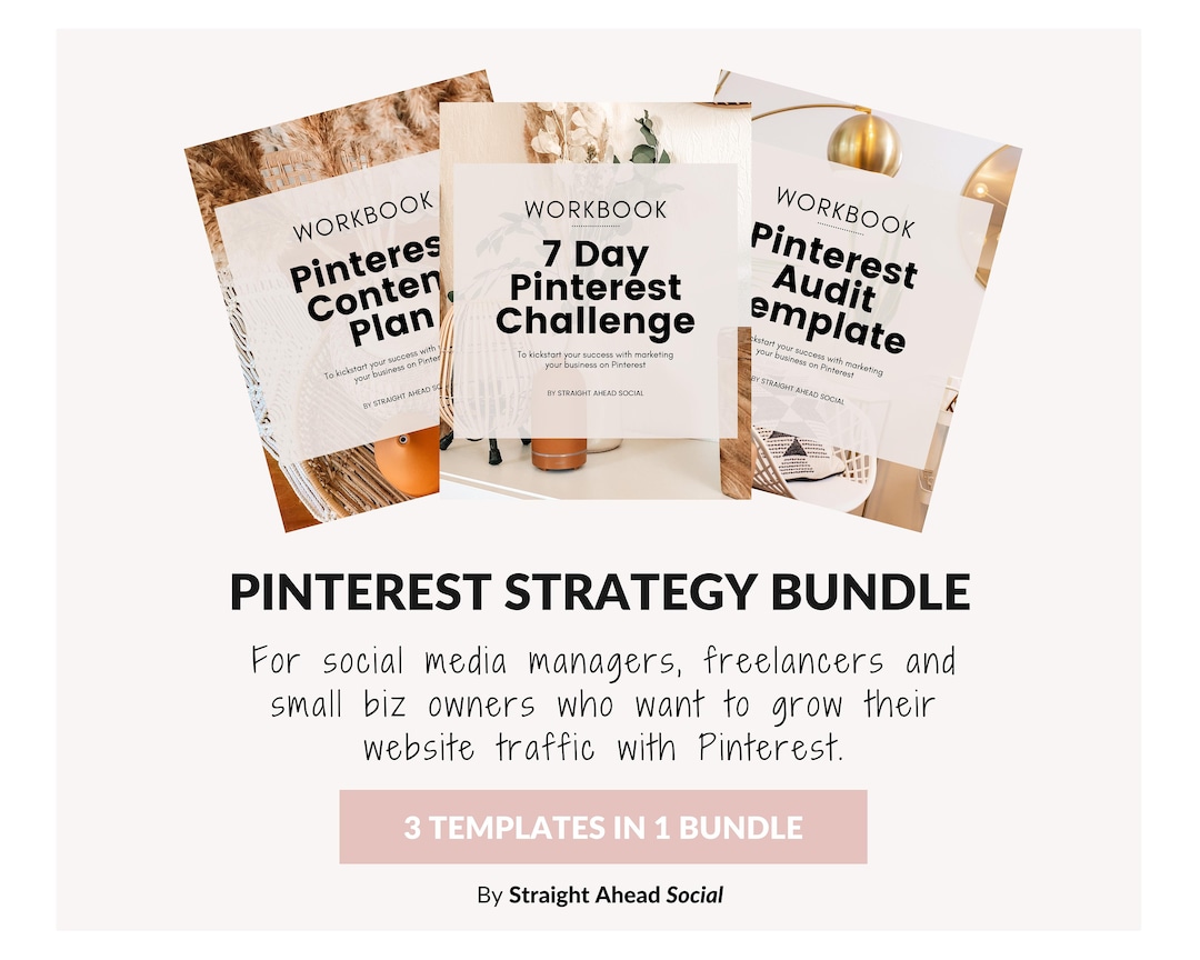 Pinterest Strategy Bundle | Pinterest Content Plan | Pinterest Audit ...