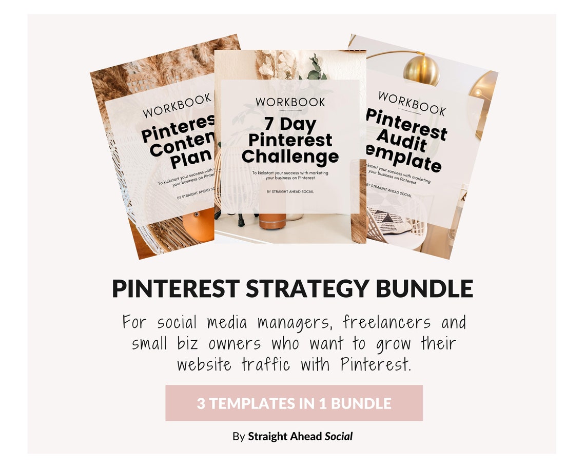 Pinterest Strategy Bundle | Pinterest Content Plan | Pinterest Audit ...