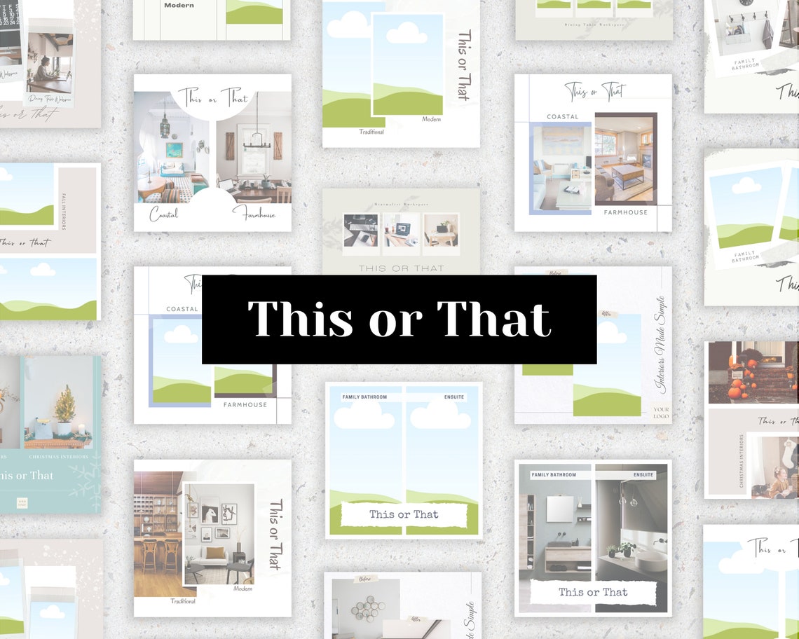 Ultimate Interior Design Content Pack for Instagram Home Decor ...