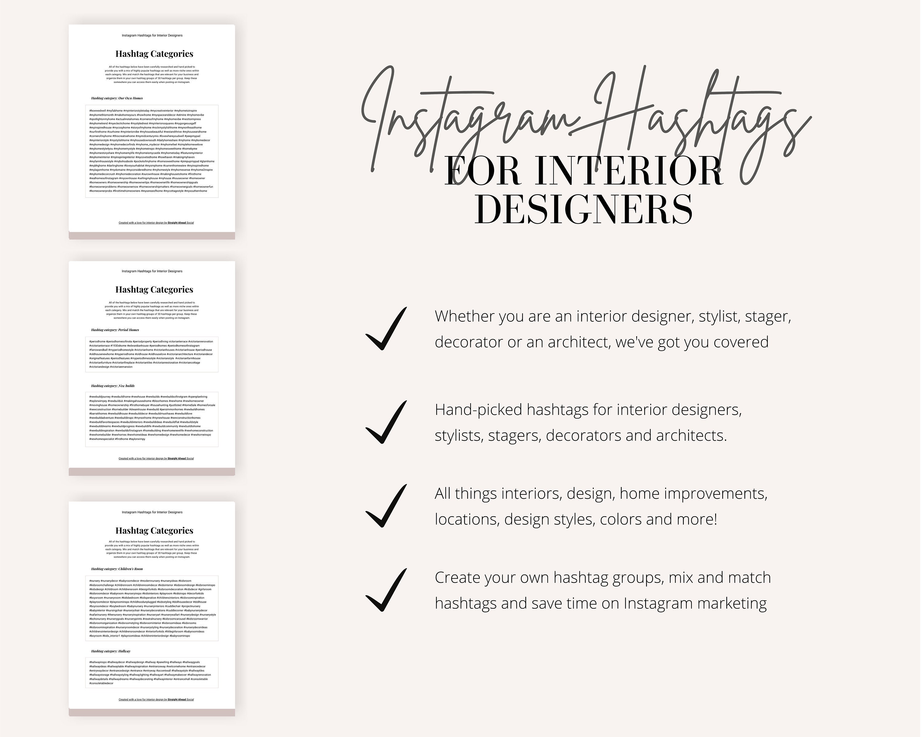 Interior Design Hashtags | Home Decor Instagram Marketing | Social ...