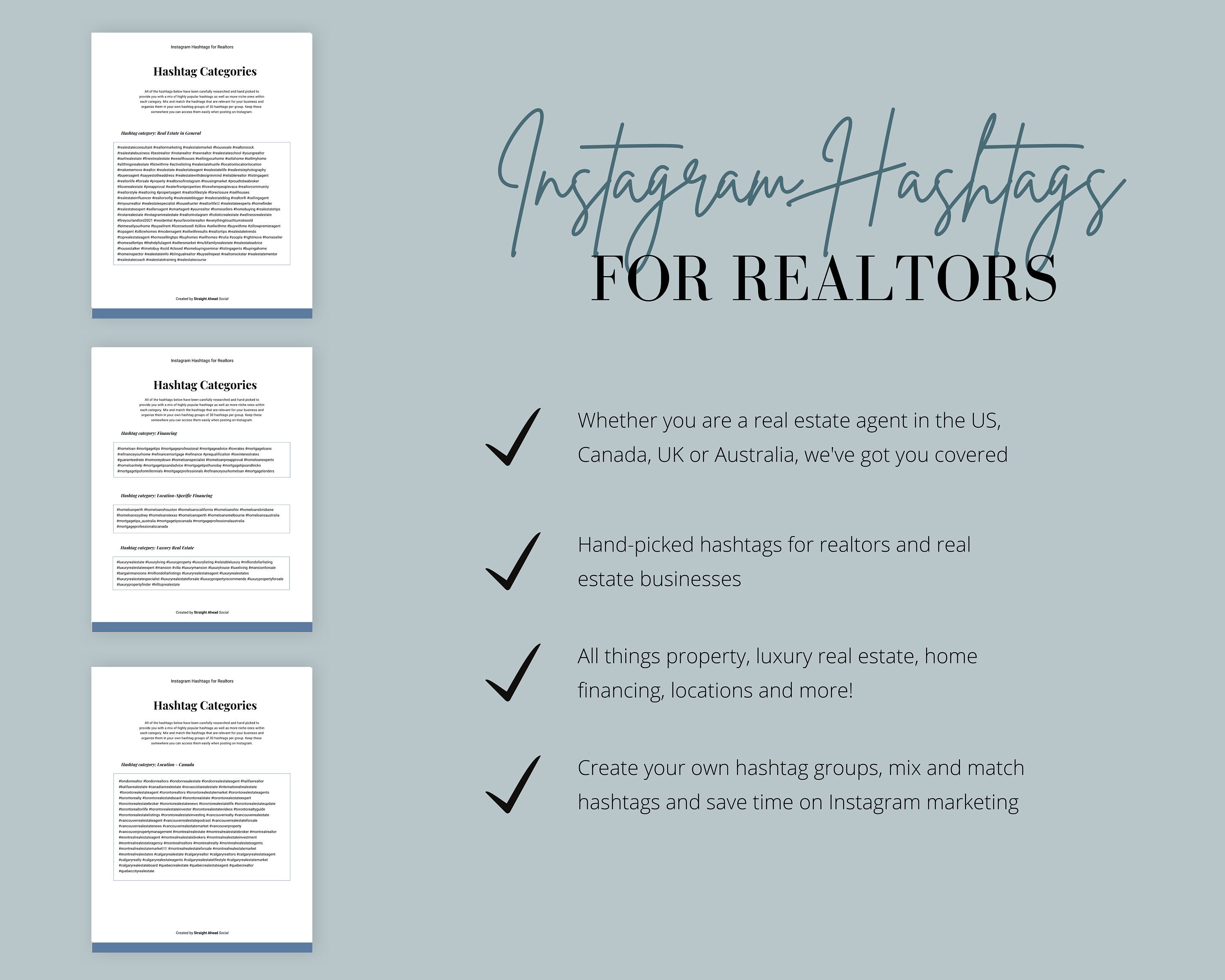 Instagram Hashtags for Realtors | Real Estate Marketing | Social Media ...