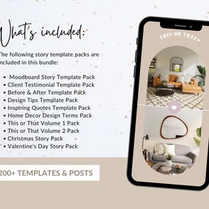 Interior Design Story Bundle | Editable Canva Template | Moodboards ...