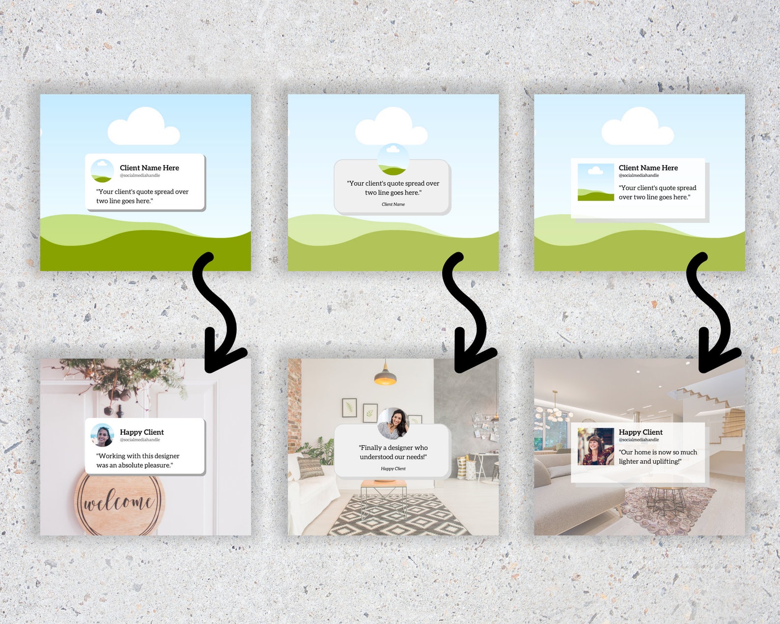 Facebook Testimonial Template Editable Facebook Post Template Canva ...