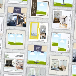 Before and After Editable Interior Design Instagram Template | Social ...