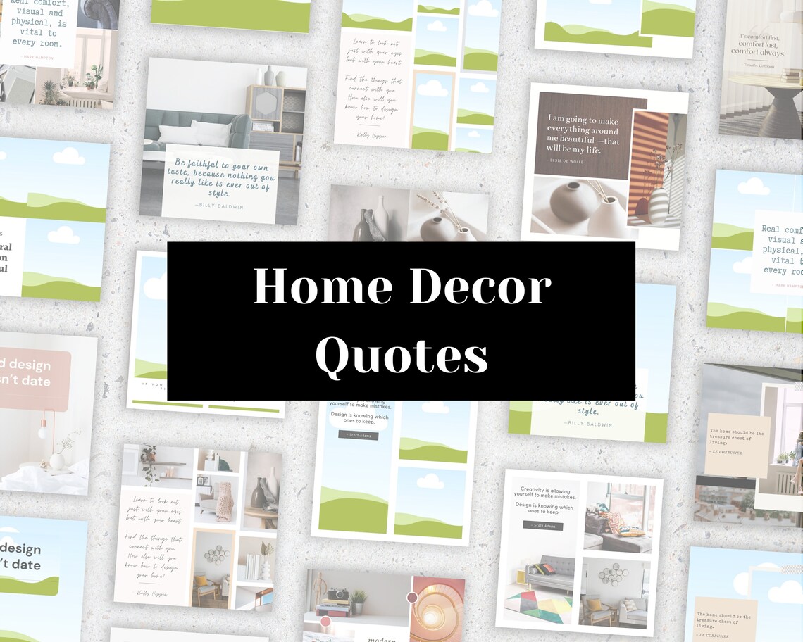 Ultimate Interior Design Content Pack for Instagram Home Decor ...