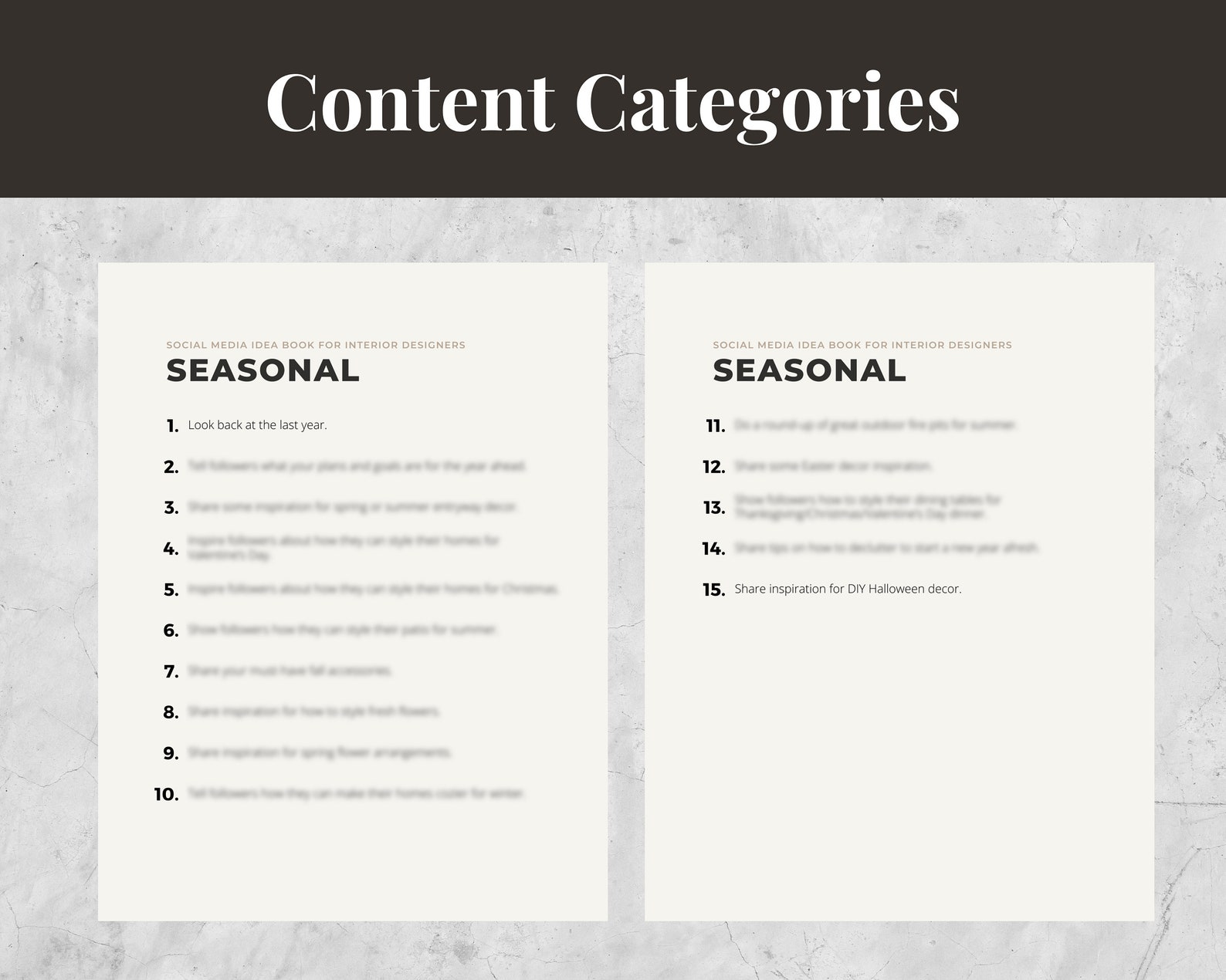 Interior Design Social Media Content Ideas: 150+ Posts (PDF) - Etsy