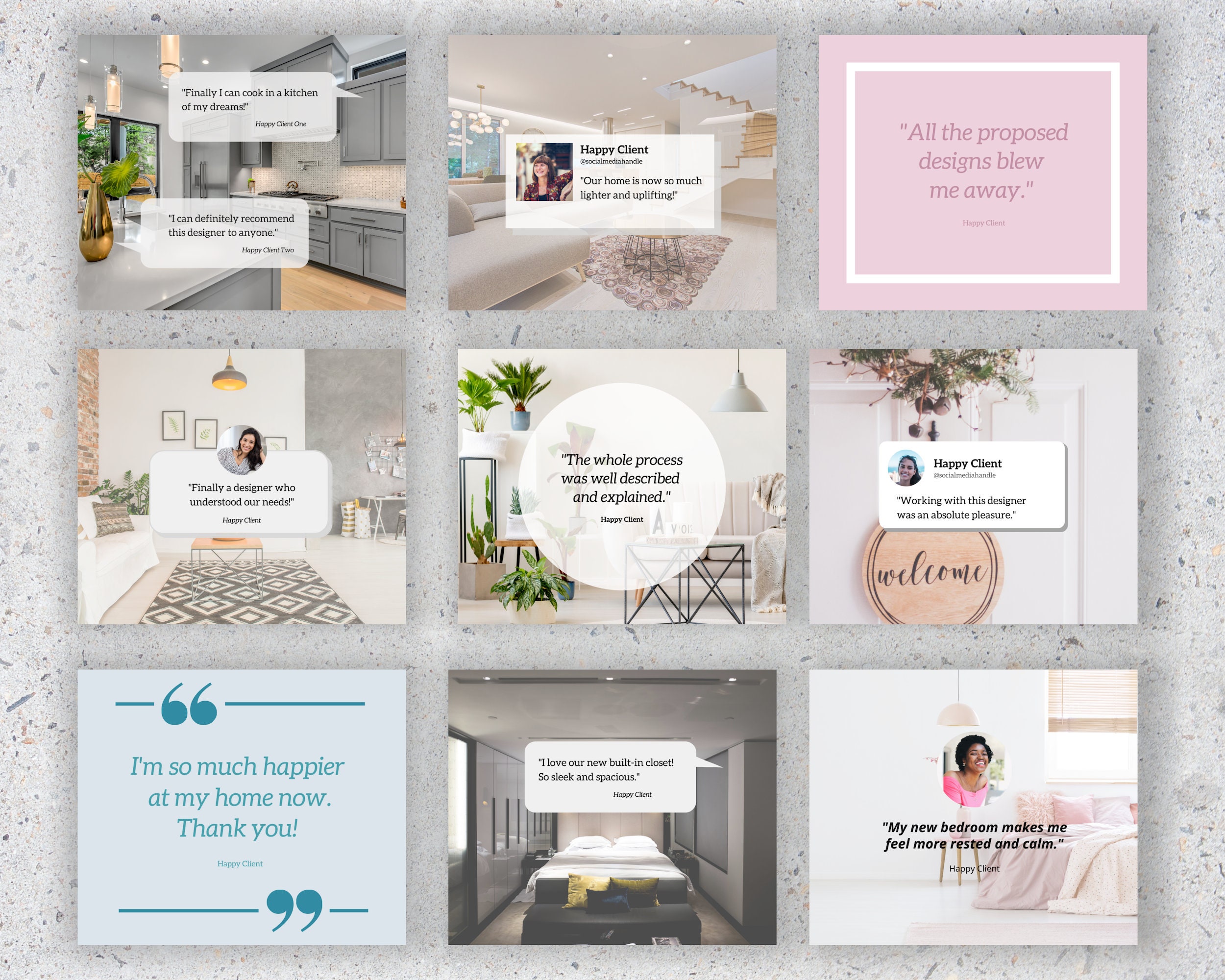 Facebook Testimonial Template Editable Facebook Post Template Canva ...