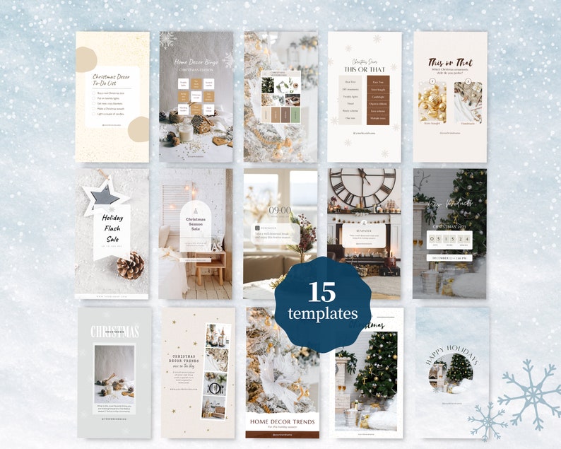 15 Christmas Stories for Home Decorators | Editable Canva Templates ...