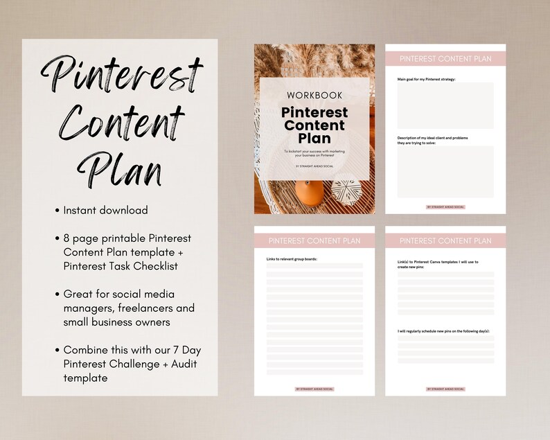 Pinterest Strategy Bundle | Pinterest Content Plan | Pinterest Audit ...