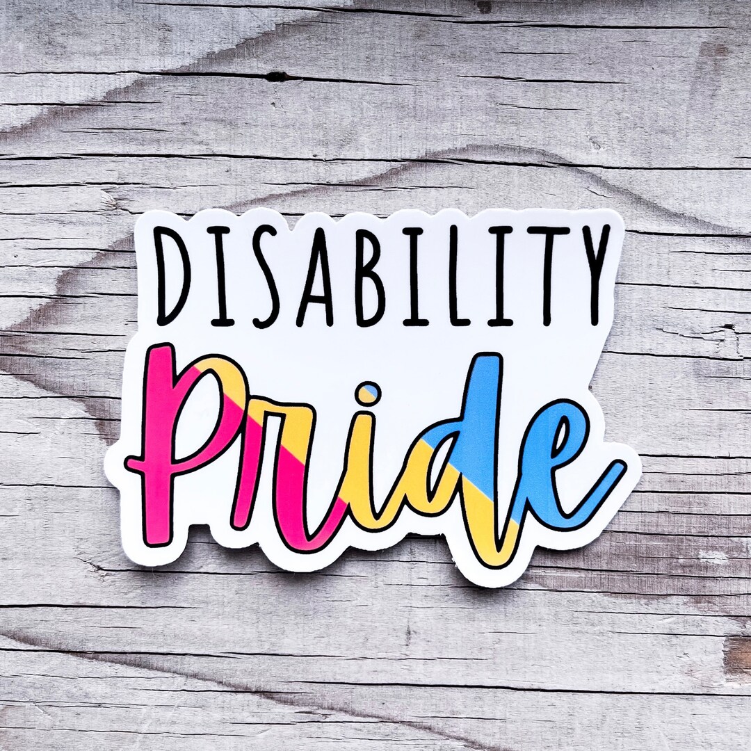 Pansexual Pan Disability Pride Flag LGBTQIA+ Sticker Vinyl Car Decal ...