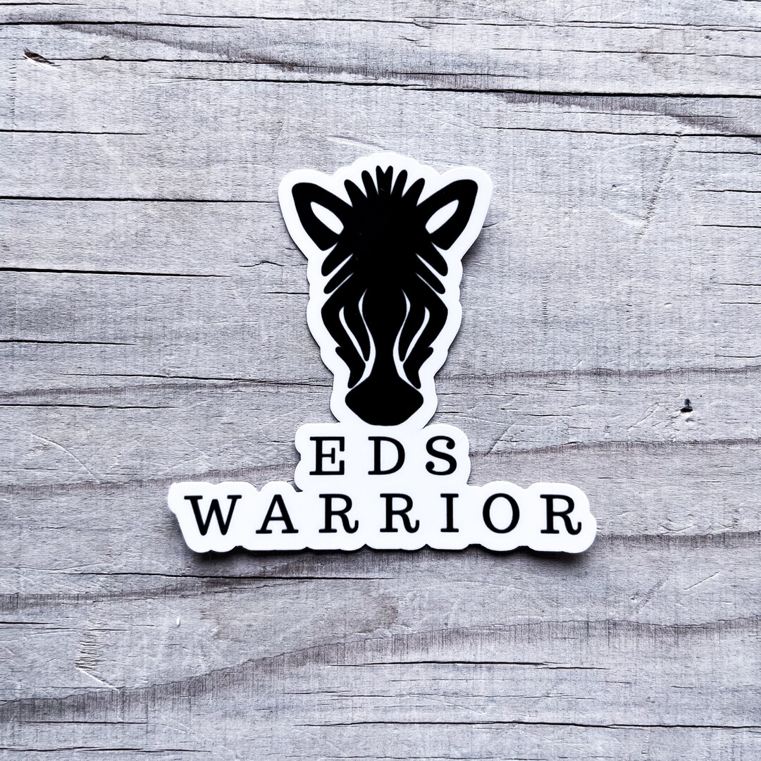 EDS Warrior Zebra Vinyl Car Sticker Decal Ehlers Danlos Syndrome ...