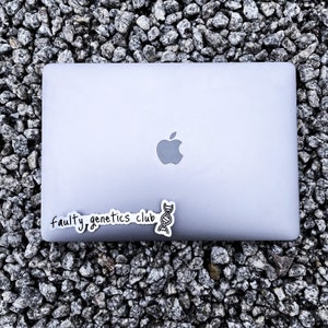 Faulty Collagen Club Sticker Vinyl Car Decal Connective Tissue Zebra ...