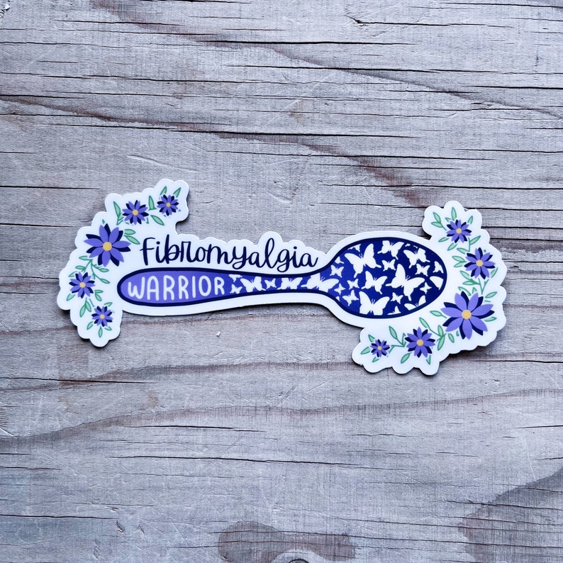 Fibromyalgia Spoonie Warrior Awareness Spoon Sticker Chronic - Etsy