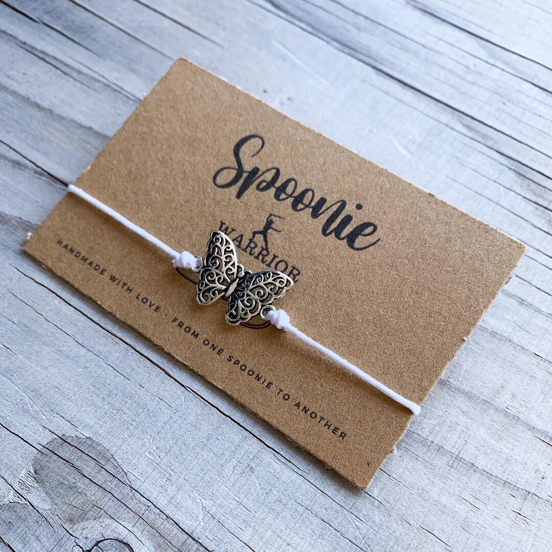Invisible Illness Warrior Butterfly Spoonie Bracelet Chronic Illness ...