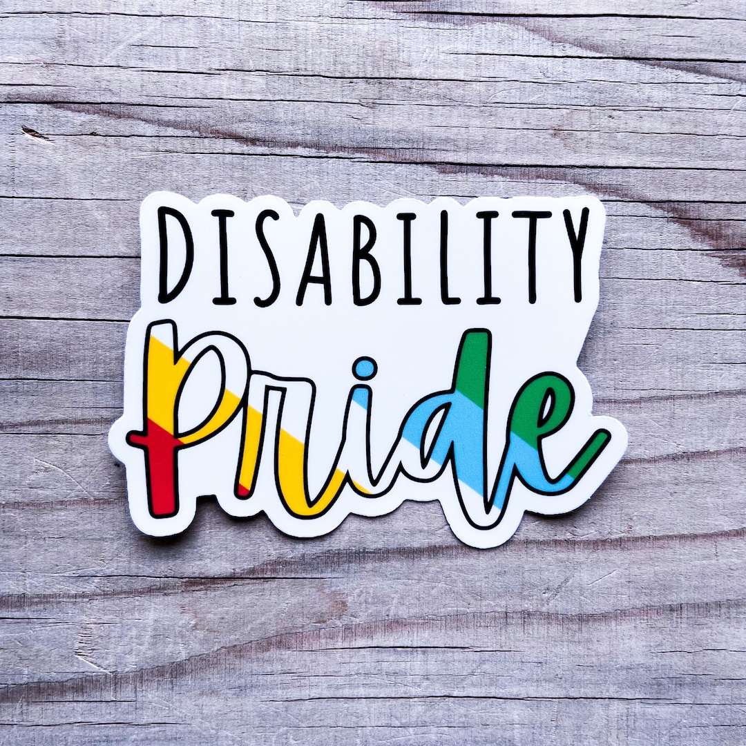 Disability Pride Sticker Vinyl Car Decal Disabled Chronic Illness ...